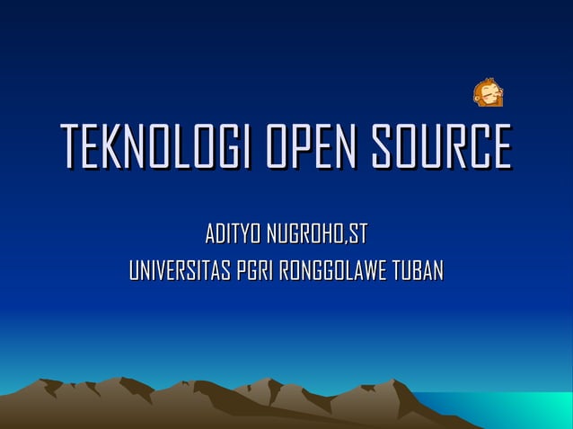 MODUL PEMBELAJARAN TEKNOLOGI OPEN SOURCE.ppt