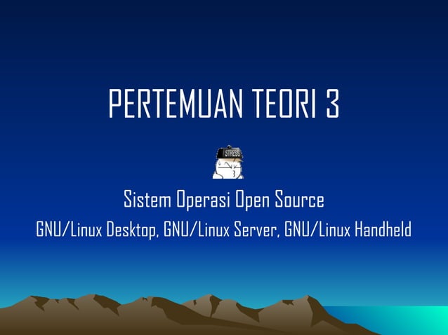 MODUL PEMBELAJARAN TEKNOLOGI OPEN SOURCE.ppt