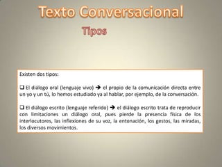 3. texto conversacional | PPTX