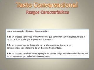 3. texto conversacional | PPTX