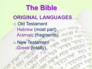 The Bible | PPTX | Judaism | Religion & Spirituality