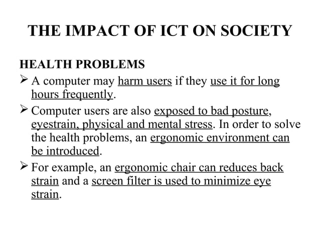 3. the impact of ict on society | PPT