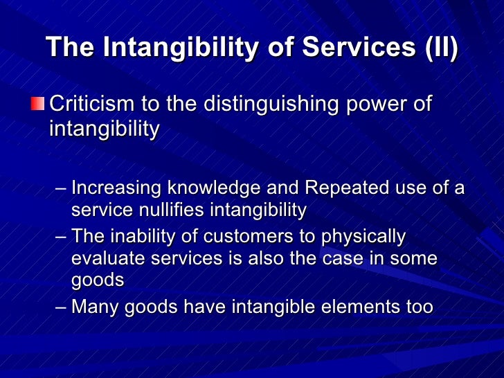 3 The Nature Of Services