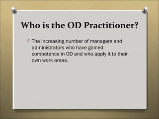 3 the organization development practitioner | PPT