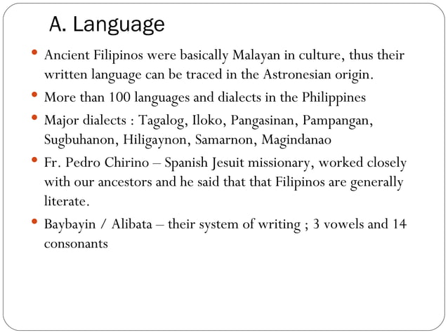 3 theories of origins of filipino language and people | PPT