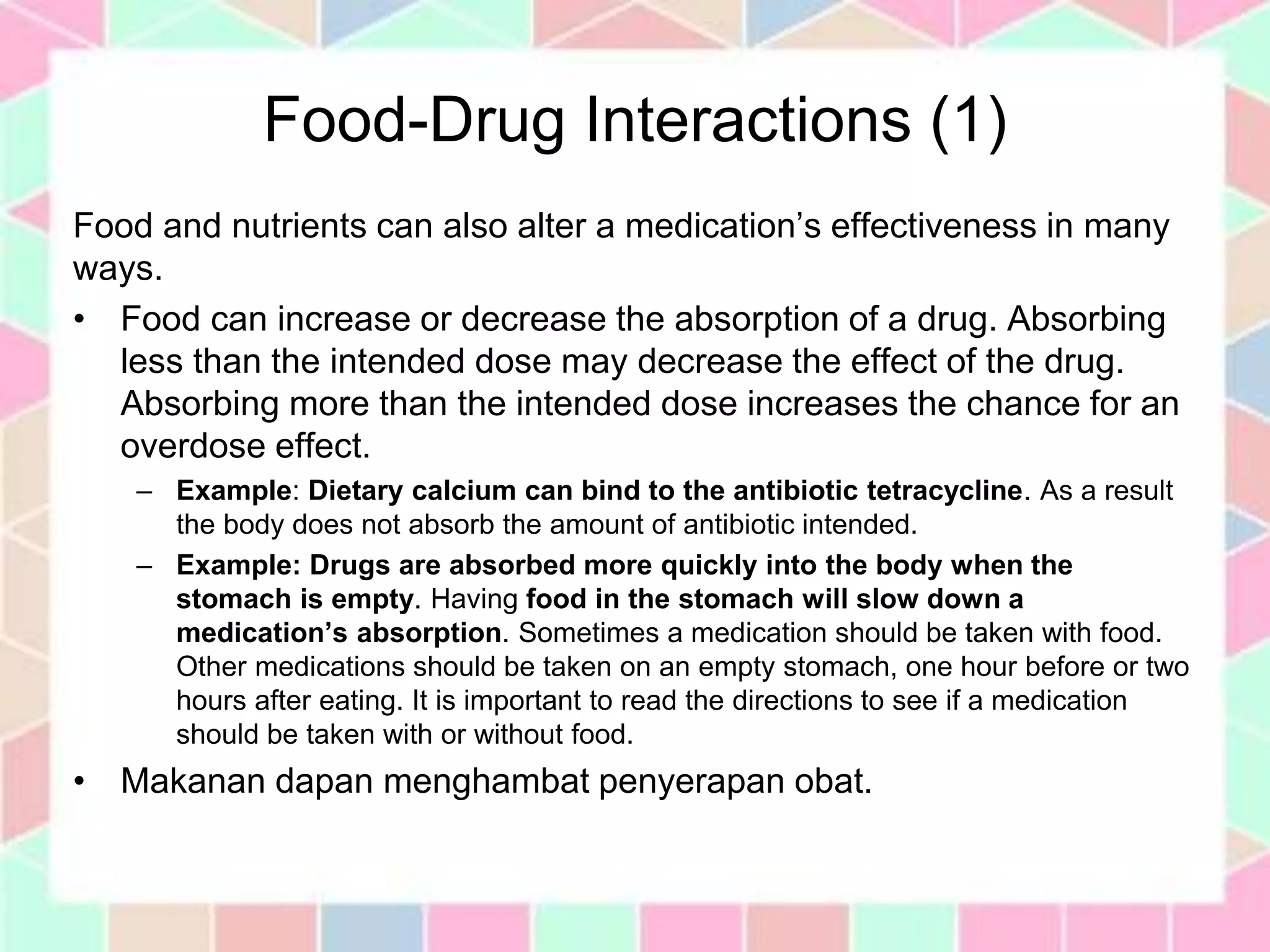 3 - The Relationship of Drug Metabolism and Nutrients.pptx