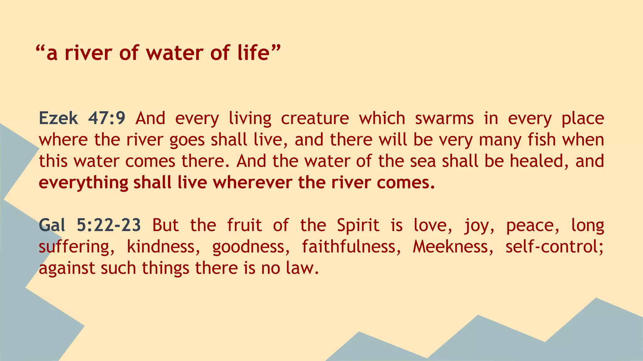 3 The river of water of life | PPTX