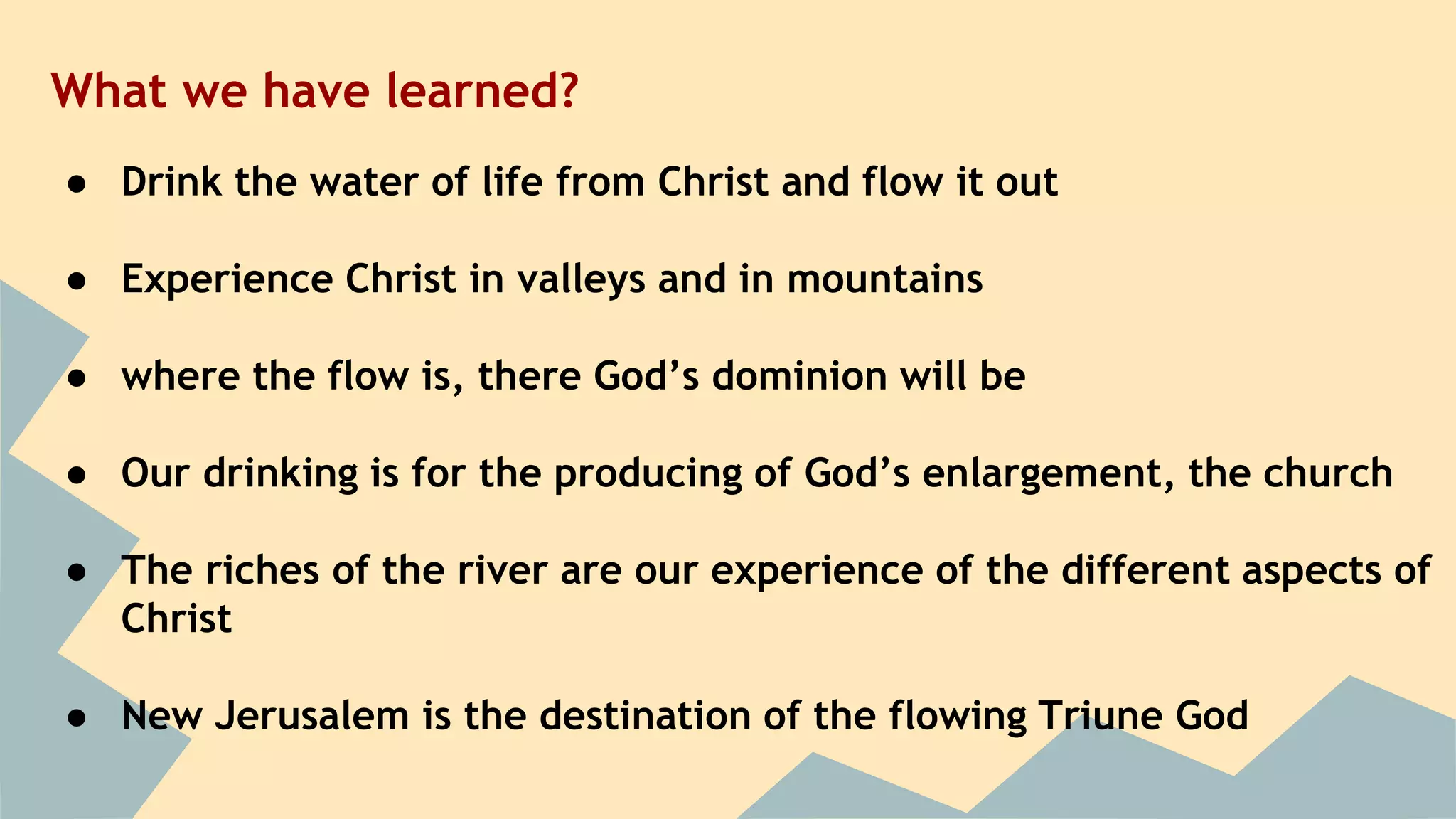 3 The river of water of life | PPTX