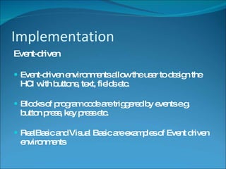 3. The Software Development Process - Implementation | PPT