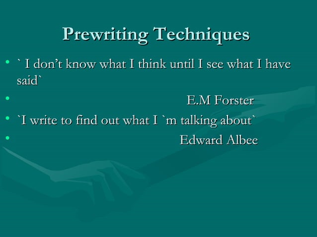 The writing process | PPT