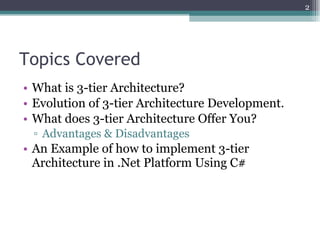 3 Tier Architecture | PPT