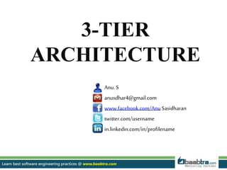 3 tier architecture | PPTX | Computer Software and Applications | Computing