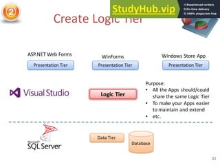 3-Tier Architecture Step By Step Exercises | PDF