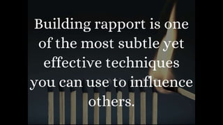 3 Tips to Build Rapport With Anyone | PPTX