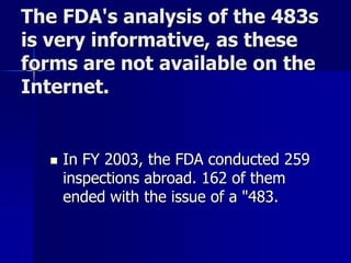 3 top ten fda warning letter findings by the | PPTX