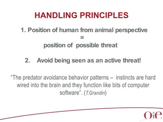 Handling of animals for early the users pdf | PDF