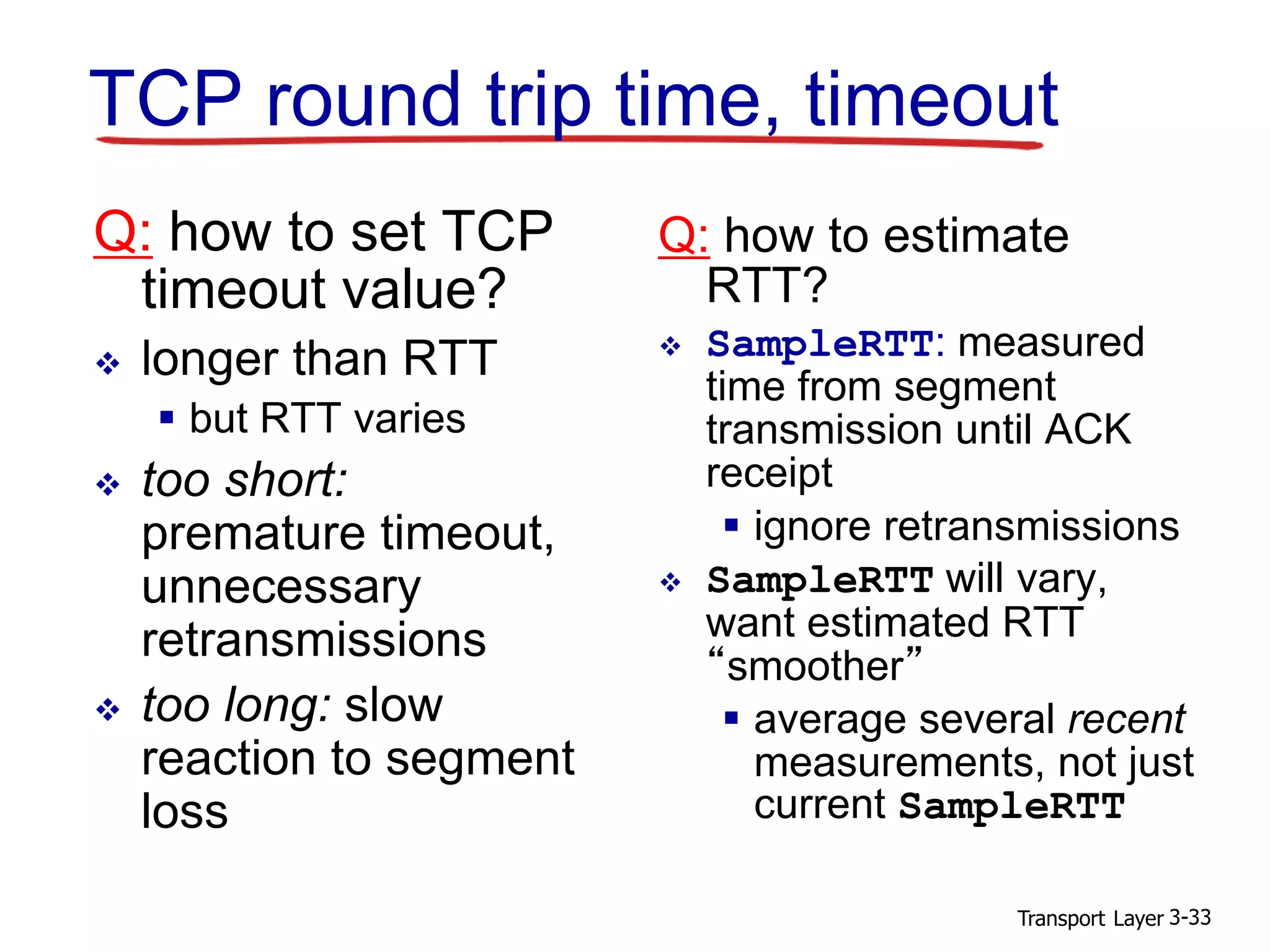 Ch3 transport layer Network | PPT