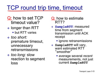 Ch3 transport layer Network | PPT