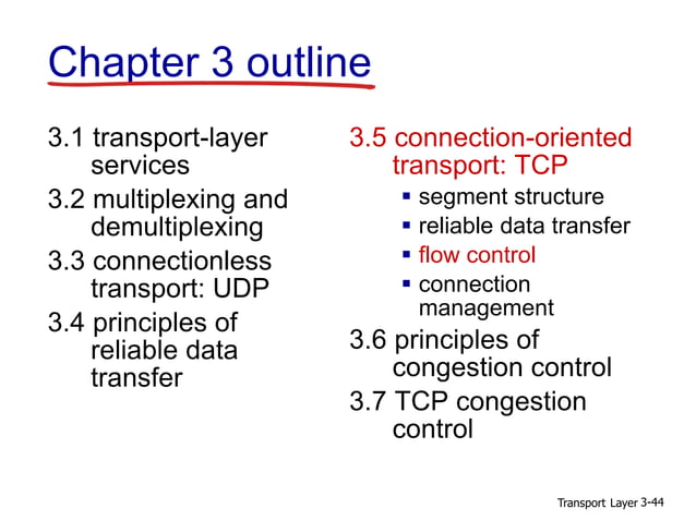 Ch3 transport layer Network | PPT