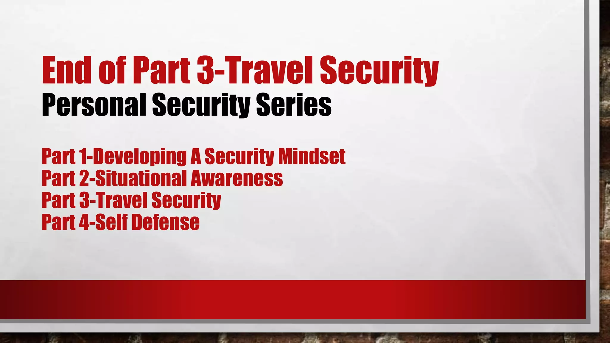 Travel Security-How to Stay Safe While Abroad | PPTX