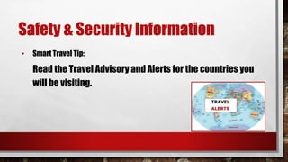 Travel Security-How to Stay Safe While Abroad | PPTX