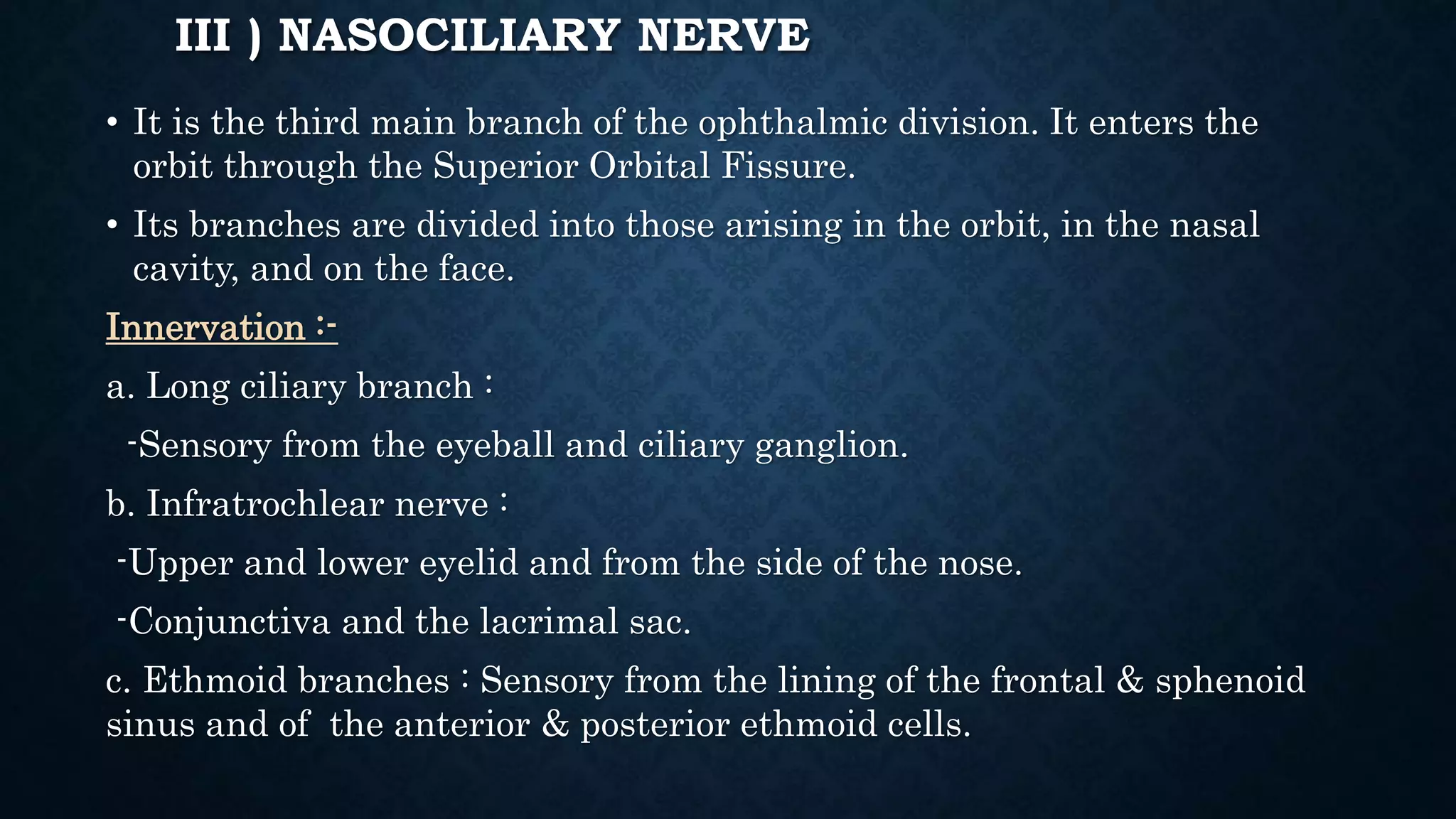 Trigeminal nerve and its course | PPTX