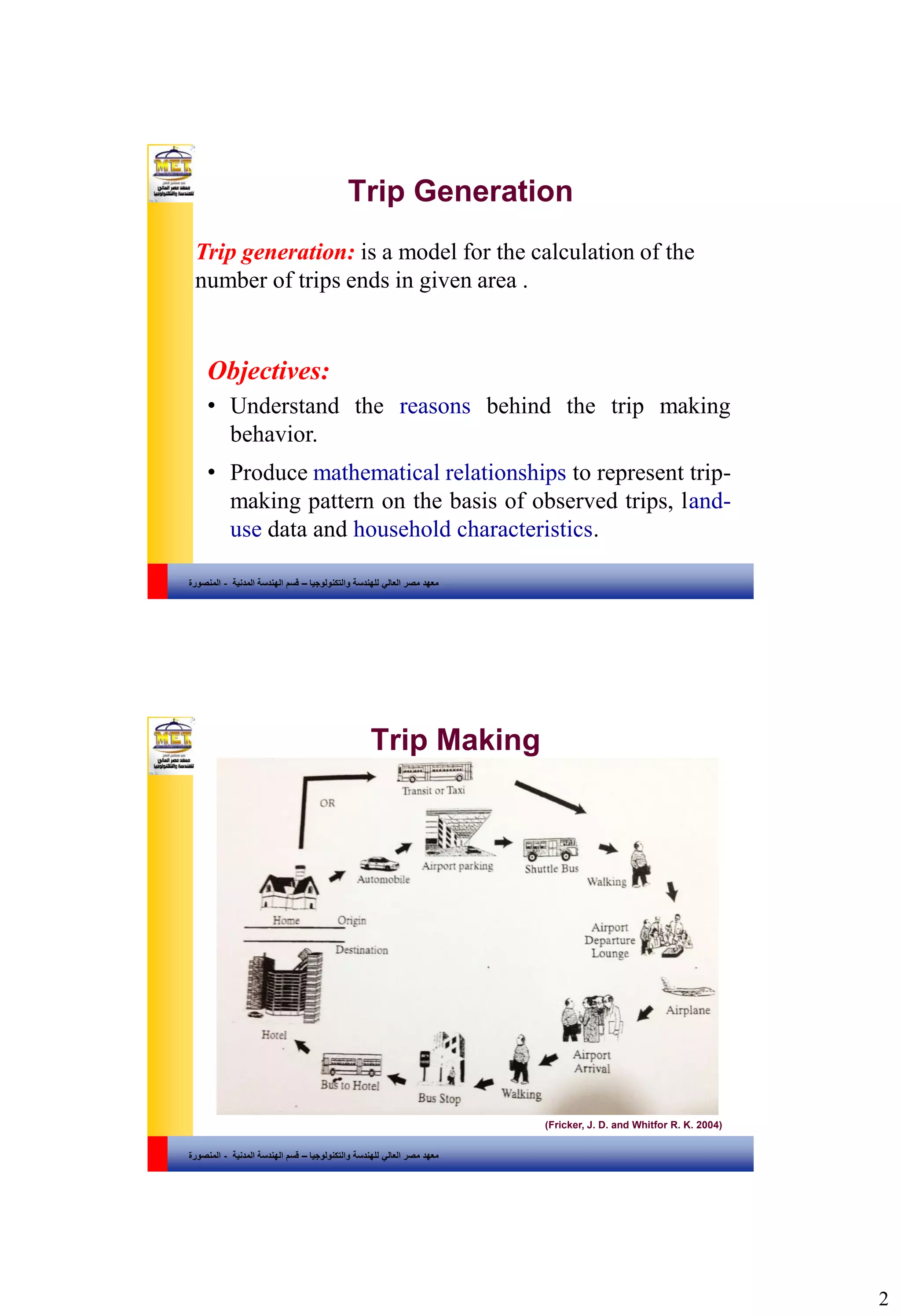 3-Trip Generation-Distribution ( Transportation and Traffic Engineering ...
