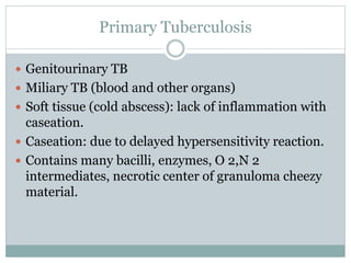 Impact of tuberculosis pathogenesis and management | PPTX