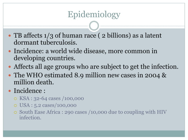 Impact of tuberculosis pathogenesis and management | PPT