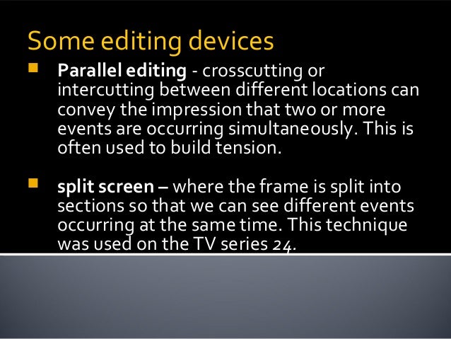 3. tv drama editing