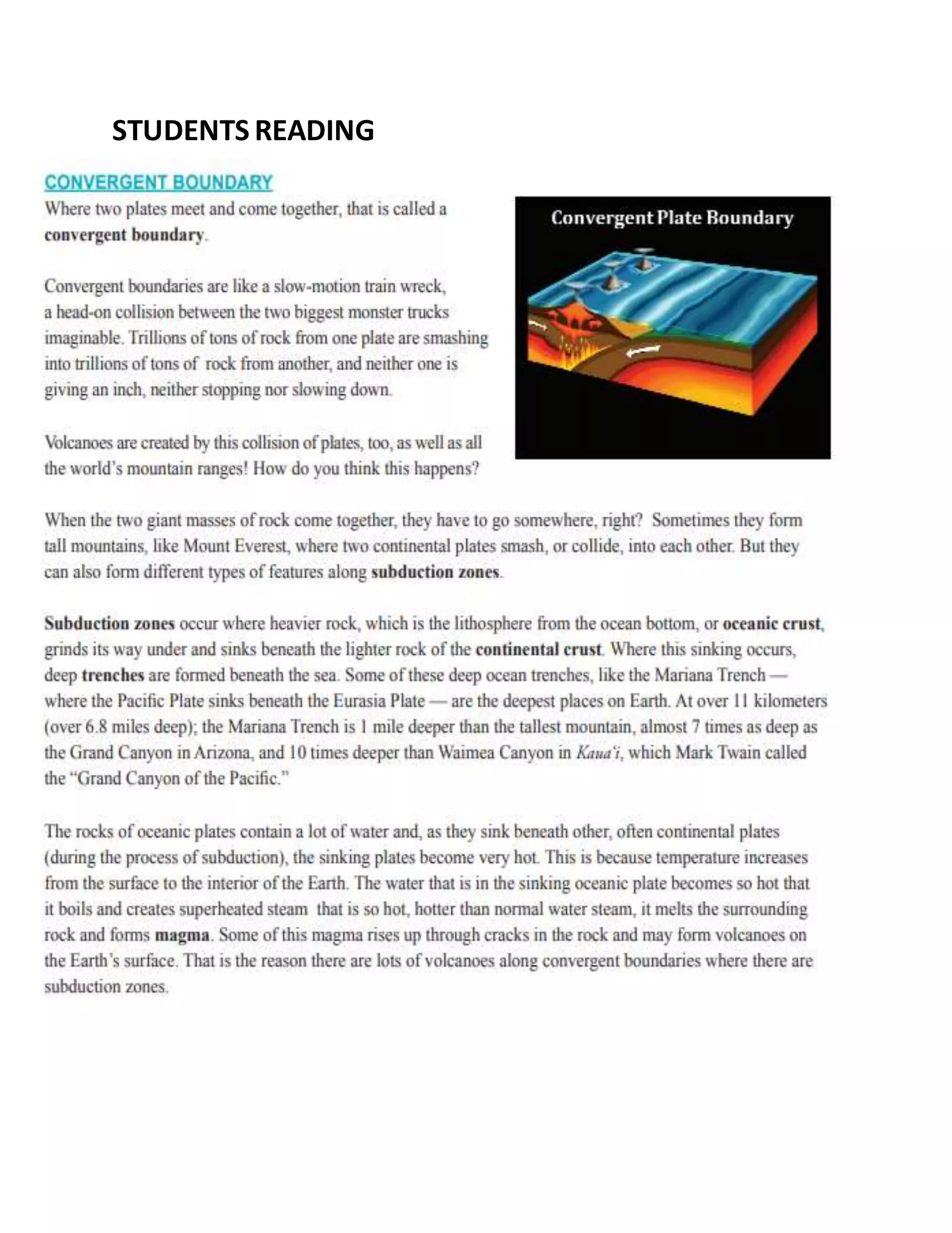 TYPES OF PLATE BOUNDARIES ACTIVITY | DOCX