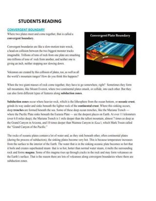 TYPES OF PLATE BOUNDARIES ACTIVITY | DOCX