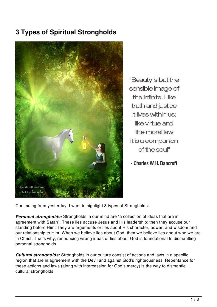 3 Types of Spiritual Strongholds