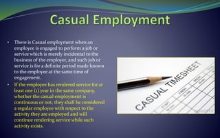 Types of Employment in the Philippines | PPTX