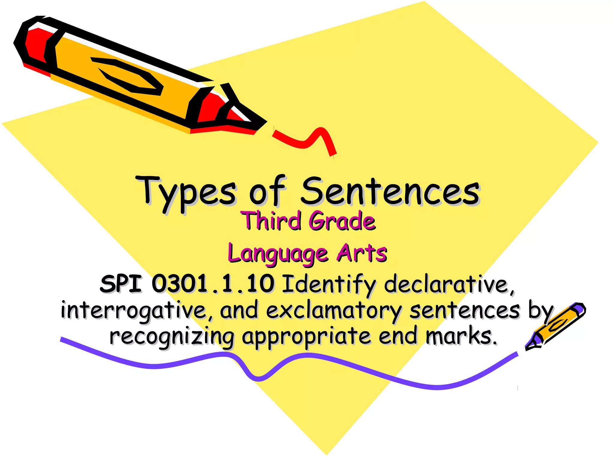 3 - types of sentences ppt | PPT