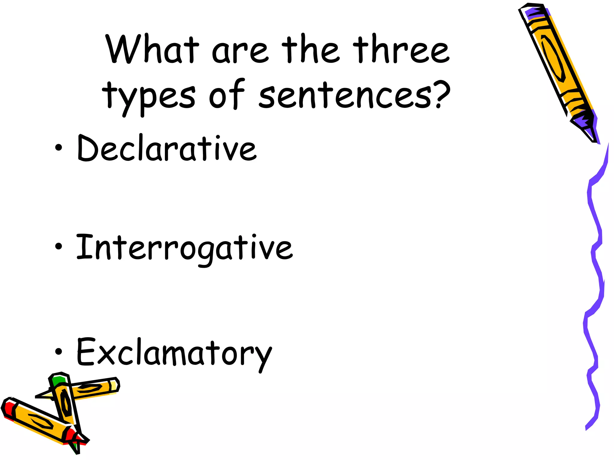 3 - types of sentences ppt | PPT