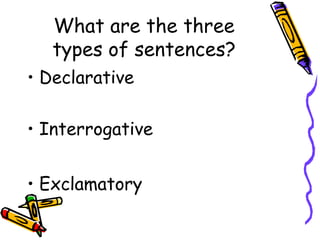 3 - types of sentences ppt | PPT