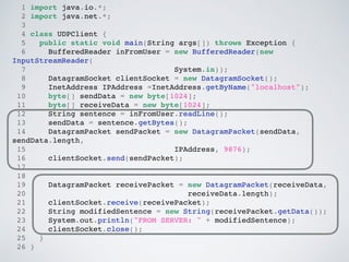 Mobile Programming - 3 UDP | PPT