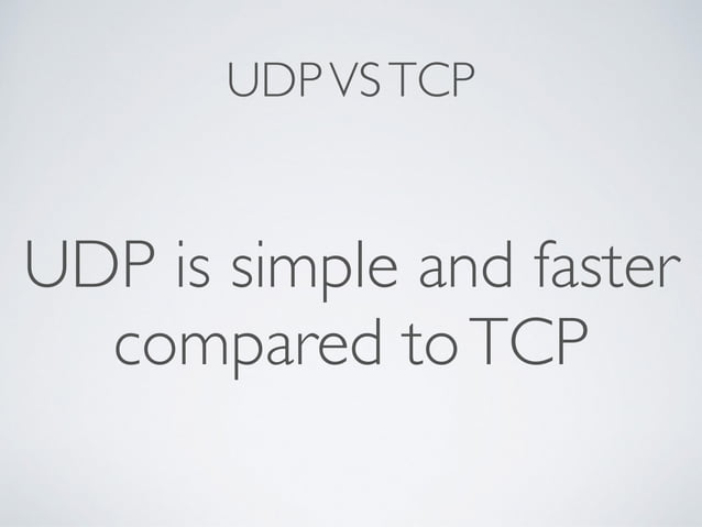 Mobile Programming - 3 UDP | PPT