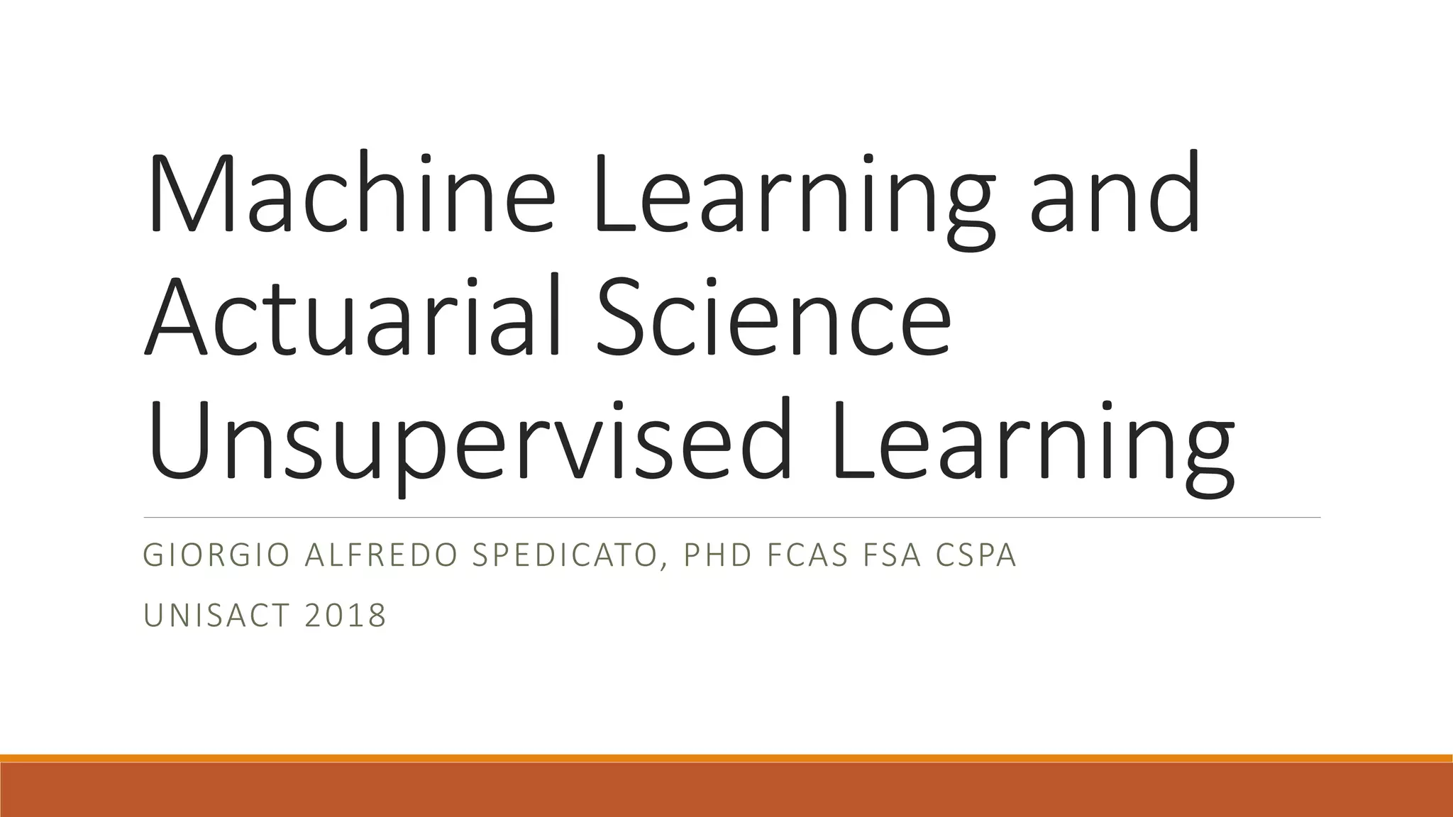 Machine Learning - Unsupervised Learning | PPT