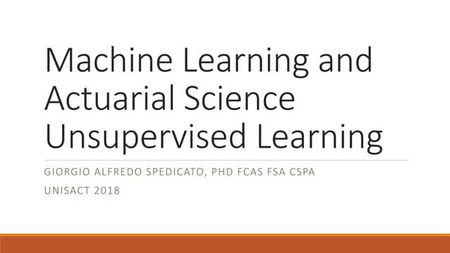 Machine Learning - Unsupervised Learning | PPT