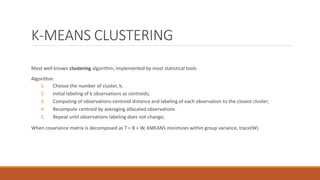 Machine Learning - Unsupervised Learning | PPT