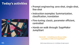 Using pretrained FM Models AWS prompt engineering | PDF