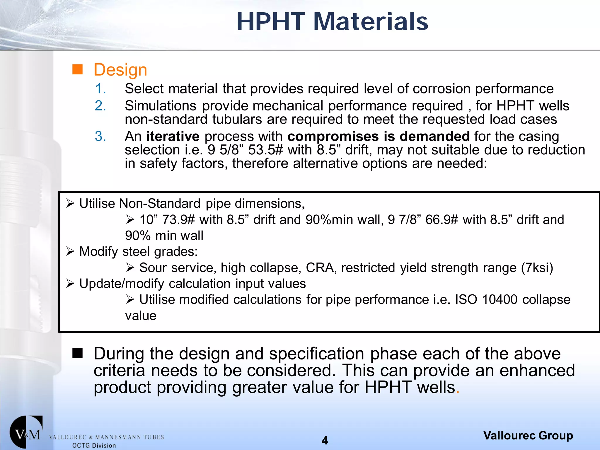 HPHT Casing and Tubing: Standards and Specifications – Presented by ...