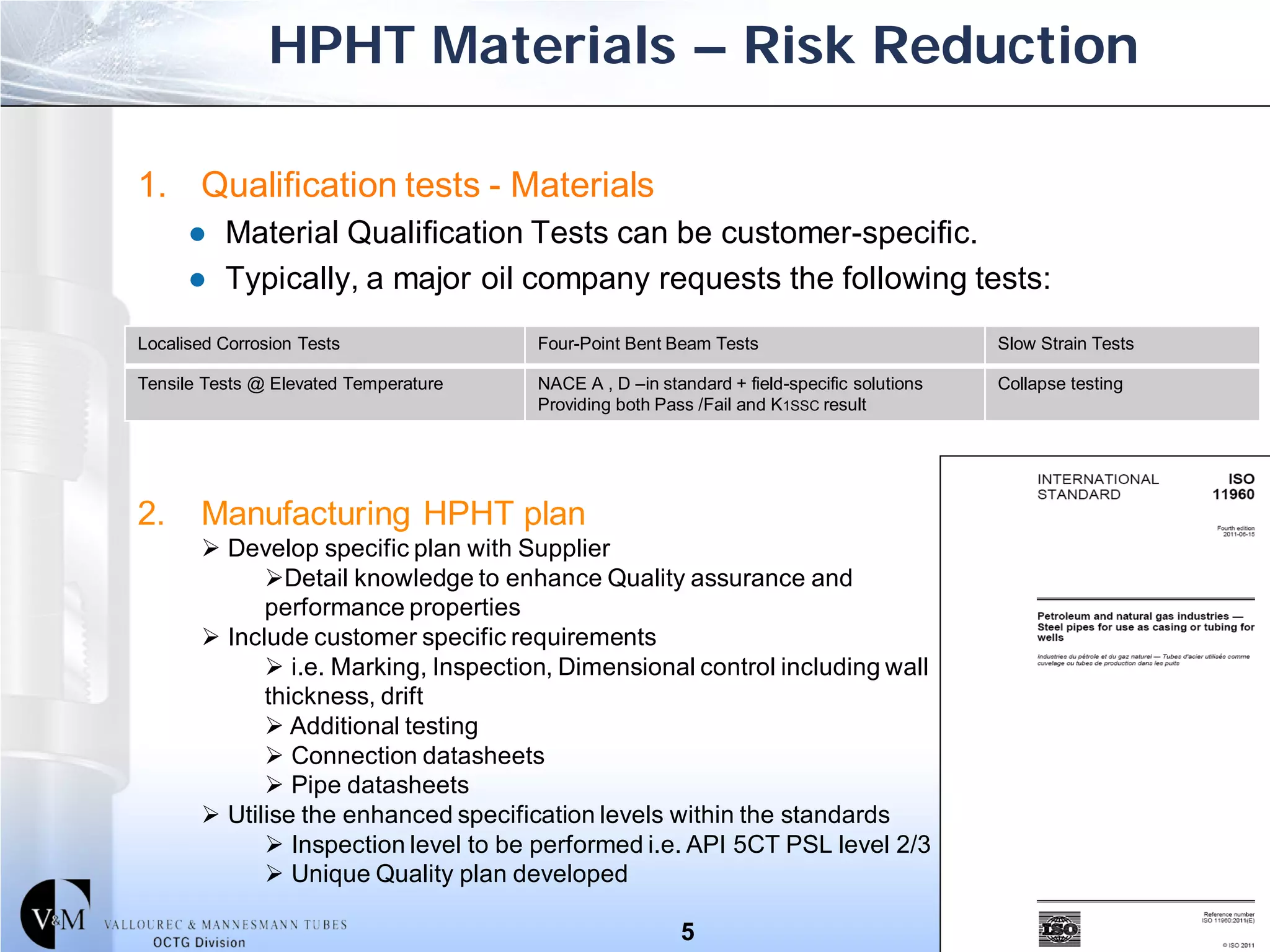 HPHT Casing and Tubing: Standards and Specifications – Presented by ...