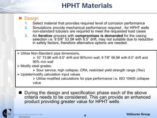 HPHT Casing and Tubing: Standards and Specifications – Presented by ...