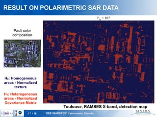 HETEROGENEOUS CLUTTER MODEL FOR HIGH RESOLUTION POLARIMETRIC SAR DATA PROCESSING | PDF