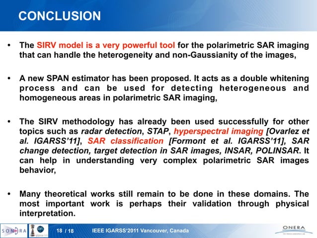HETEROGENEOUS CLUTTER MODEL FOR HIGH RESOLUTION POLARIMETRIC SAR DATA PROCESSING | PDF
