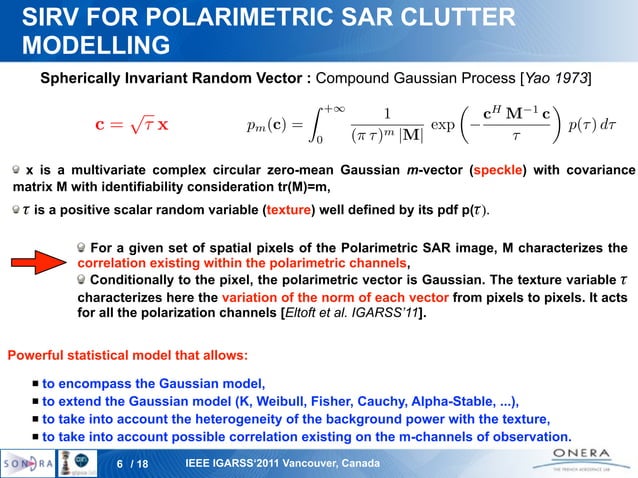 HETEROGENEOUS CLUTTER MODEL FOR HIGH RESOLUTION POLARIMETRIC SAR DATA ...