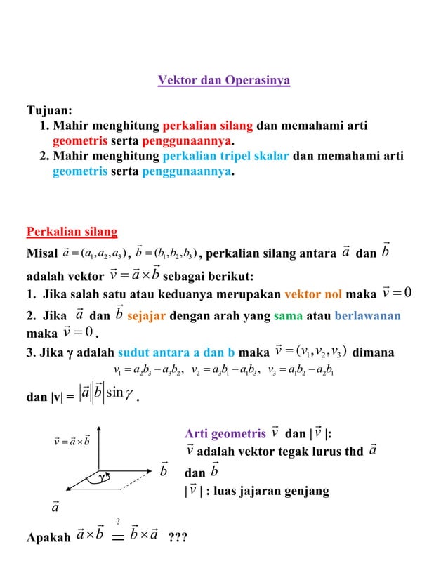 3 vektor-dan-operasinya-v2011 | PDF